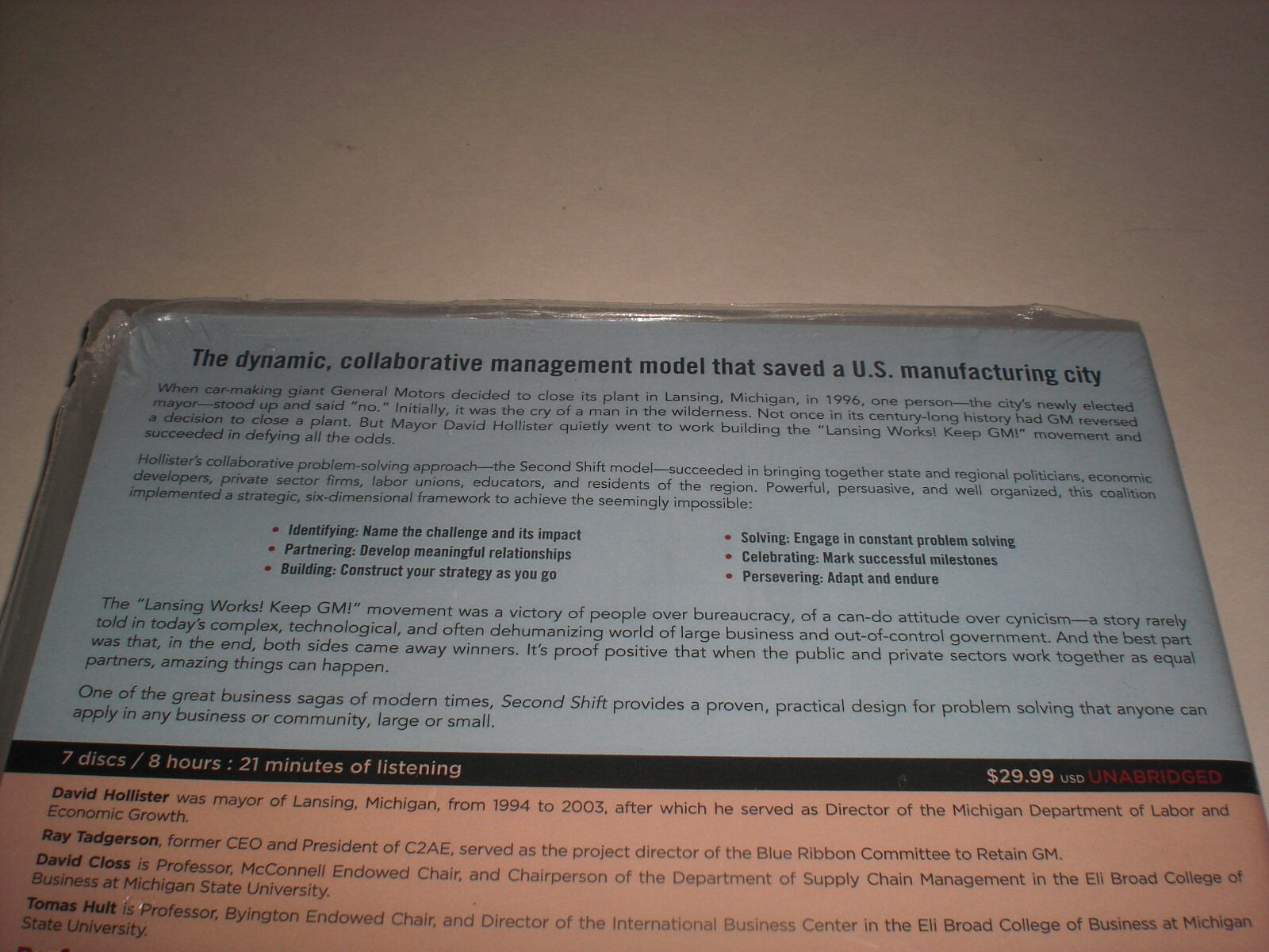 Second Shift : The Inside Story of the Keep GM Movement by Ray ...