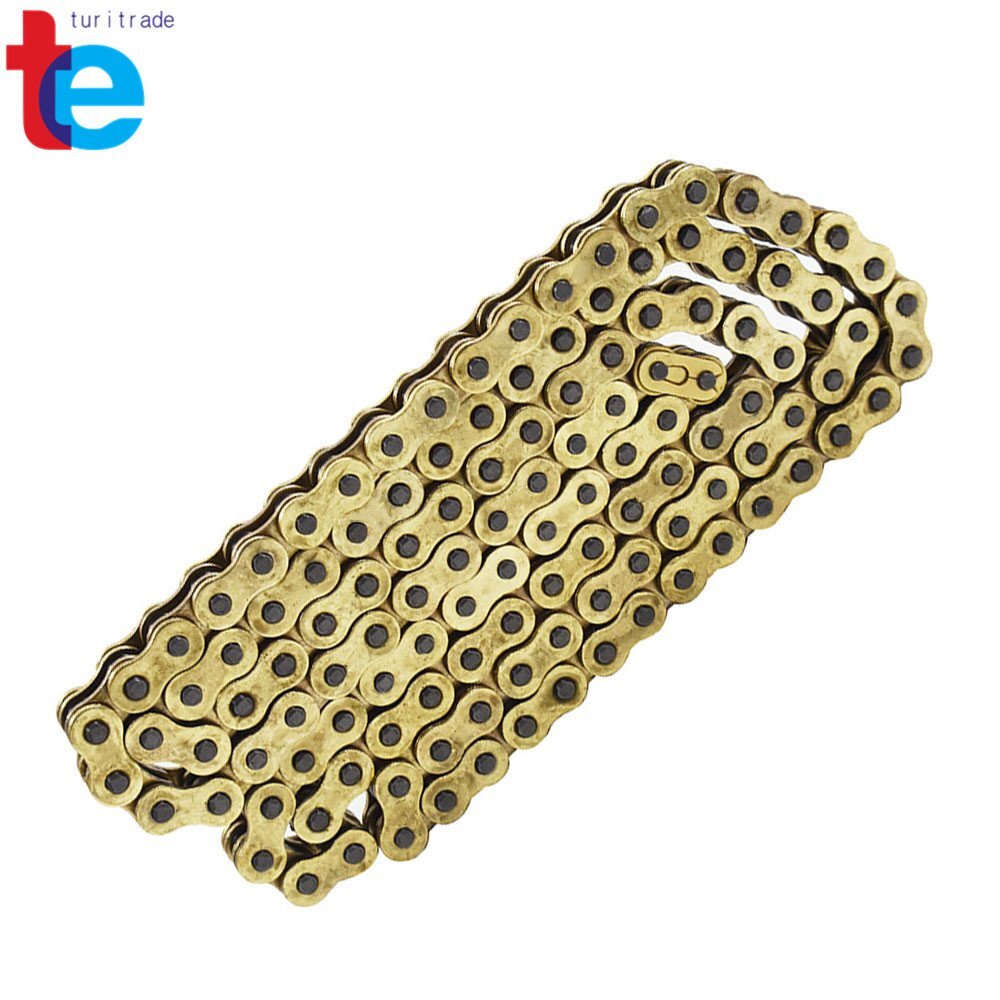 New GOLD 520 Drive Chain 120 Links With O-Ring Masterlink For Dirt Bike ...