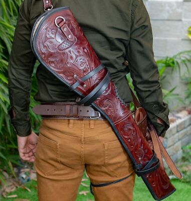 Leather scabbard for henry rifle, lever action rifle Winchester case ...