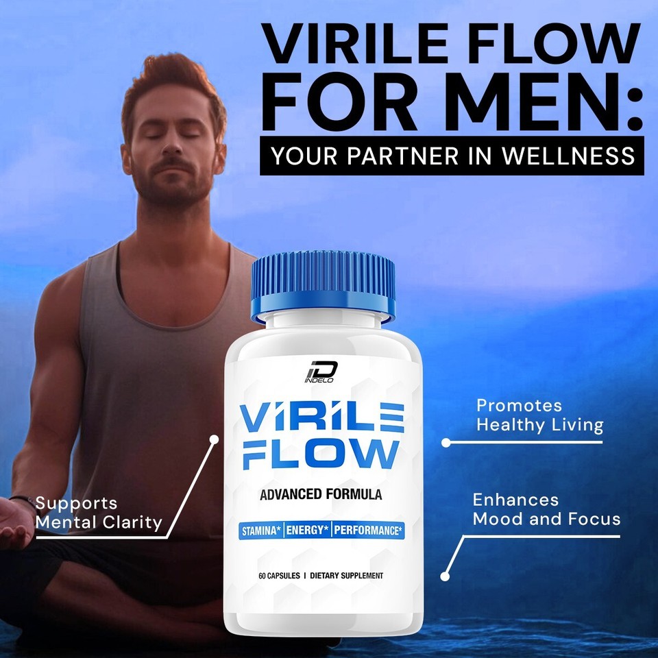 (1 Pack) Virile Flow for Men Capsules – VirileFlow Pills, Virile Flow ...