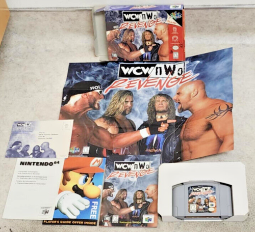 WCW/NWO Revenge (Nintendo 64, 1998) Complete In Box w/ Inserts & Poster ...