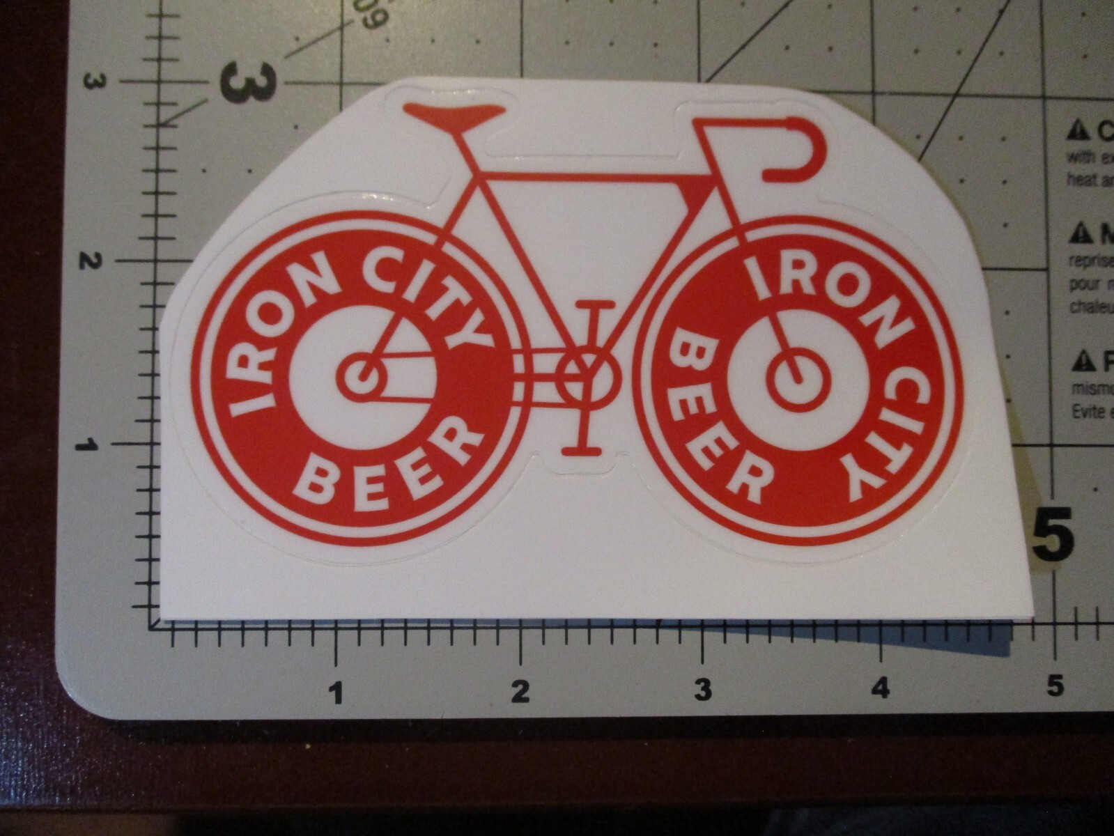 IRON CITY Pittsburgh Brewing IC light bike STICKER decal craft beer ...