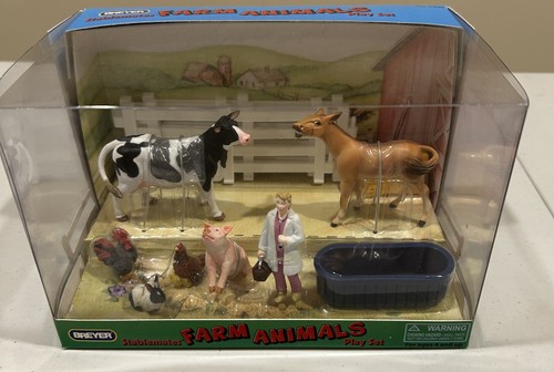 New Breyer Horse Stablemate #5909 Farm Animals Play Set with Vet ...