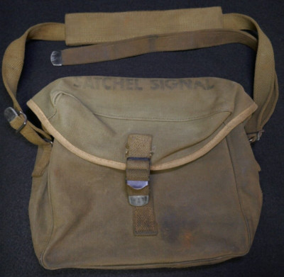 WWII US Army Satchel Signal Combat Radio Pouch Cover Strap Bag Original ...