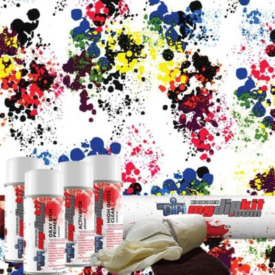 MYDIPKIT Hydro Dipping Water Transfer Print KIT DD-967 Paint Splatter ...