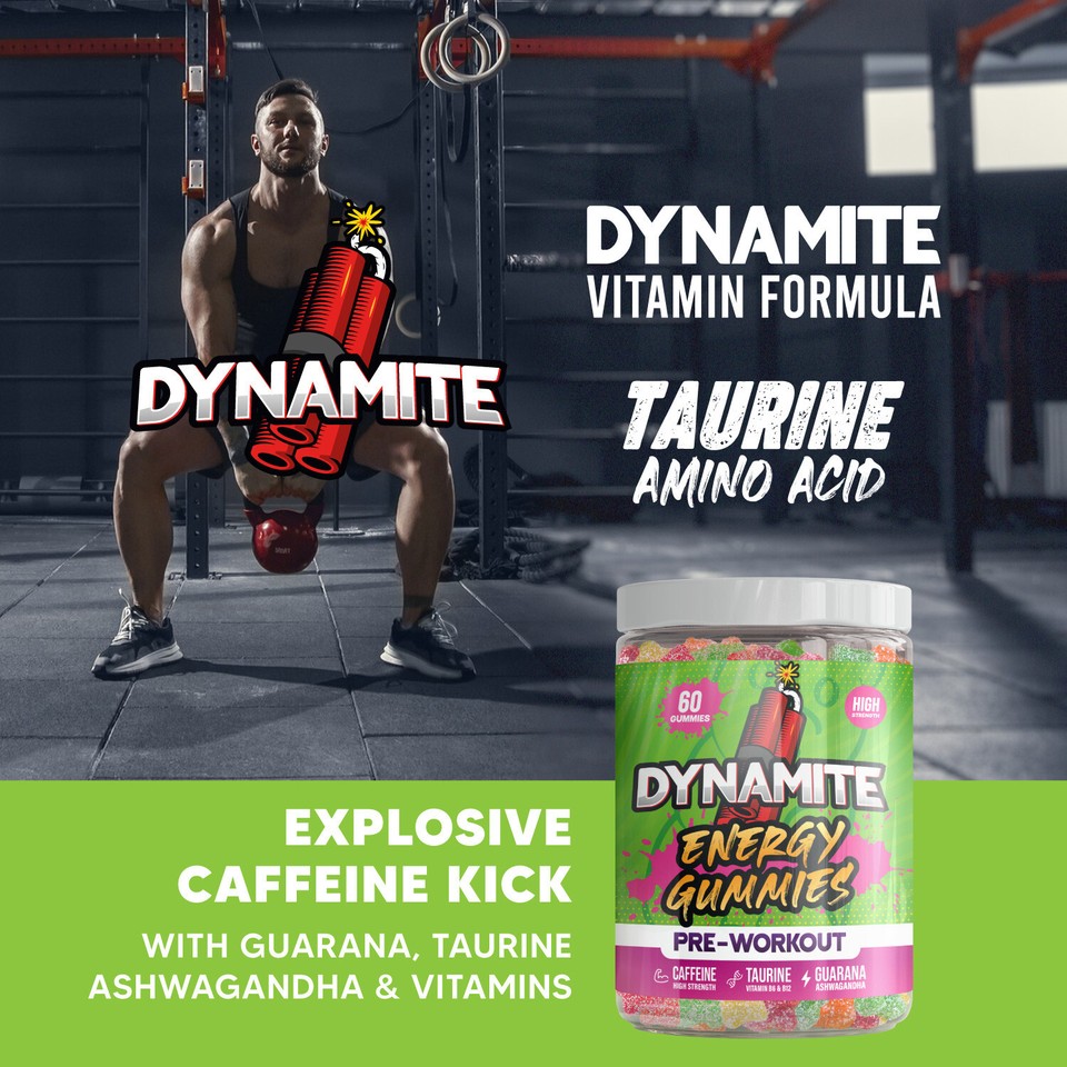 Pre Workout Gummies | Preworkout Gummy Sweet Caffeine, Taurine, Vitamin ...