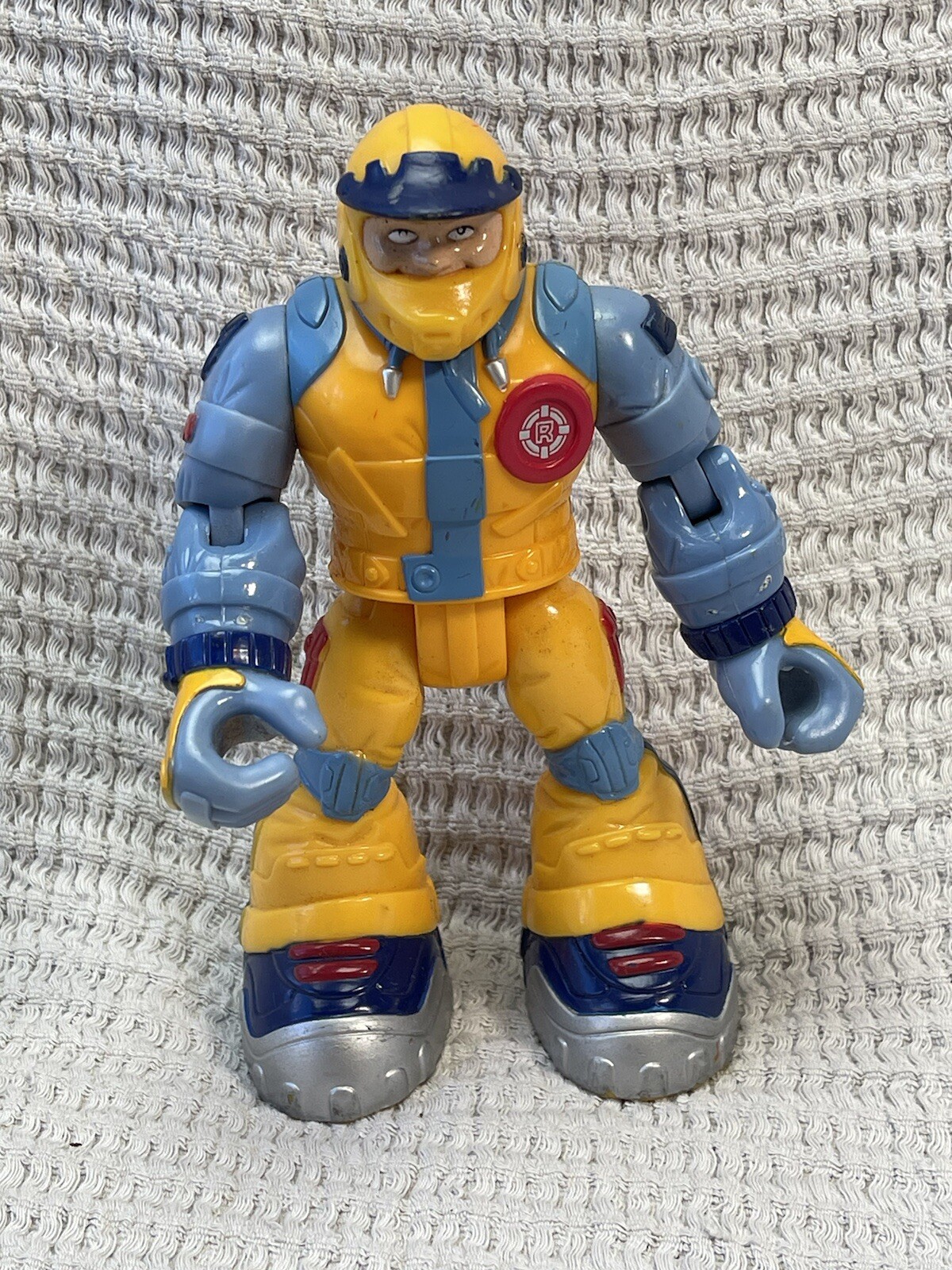 Fisher Price Rescue Heroes Snowmobile Driver Action Figure name Bob ...
