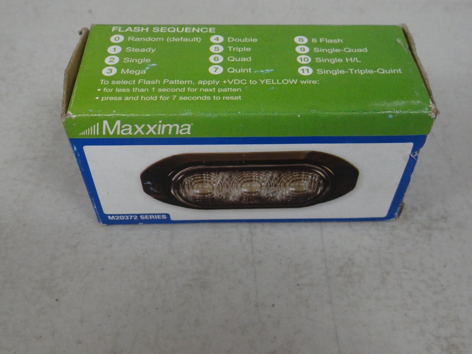 Maxxima M20372YCL 3 LED Amber Emergancy Warning Light for sale online ...