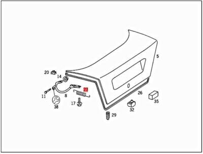 Genuine MERCEDES W202 C-CLASS W202 Spring 2027570029 | eBay