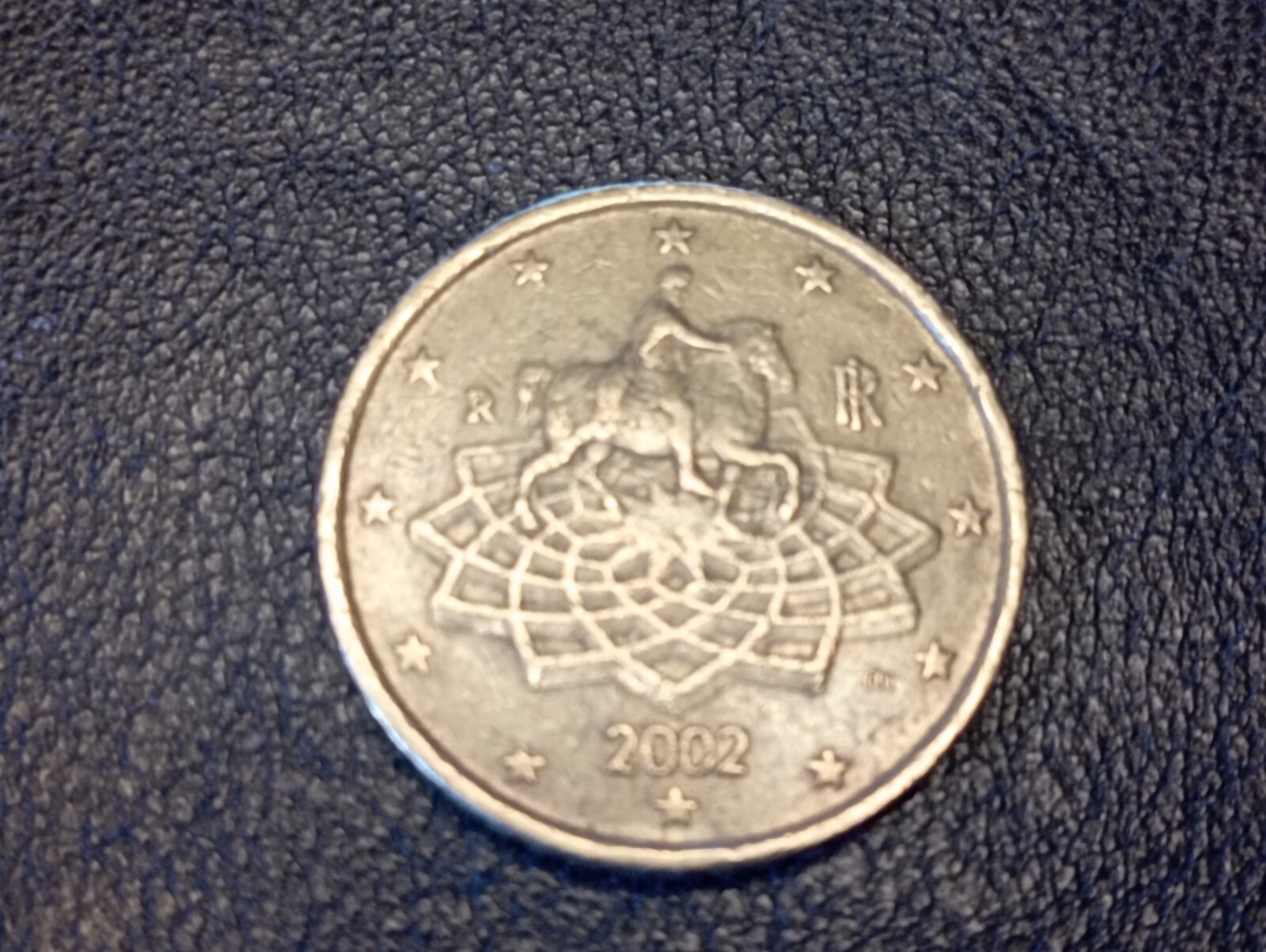 Monete da 50 centesimi Italia rare del 2002 con difetti di conio fronte ...