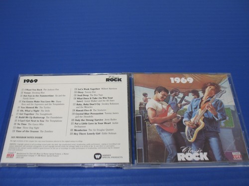 Time Life Classic Rock 1969 -CD Zombies Turtles Youngbloods Temptations ...