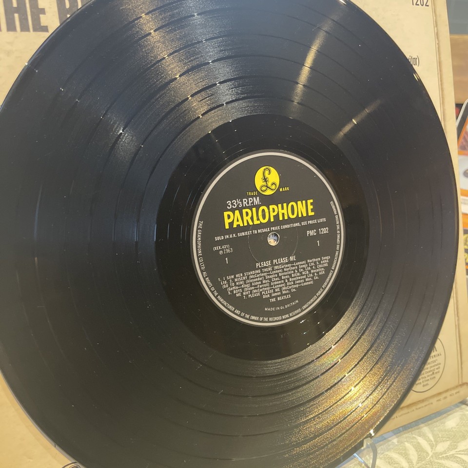 Beatles “Please Please Me” 1963 Parlophone Label 5th Press PMC 1202 UK ...