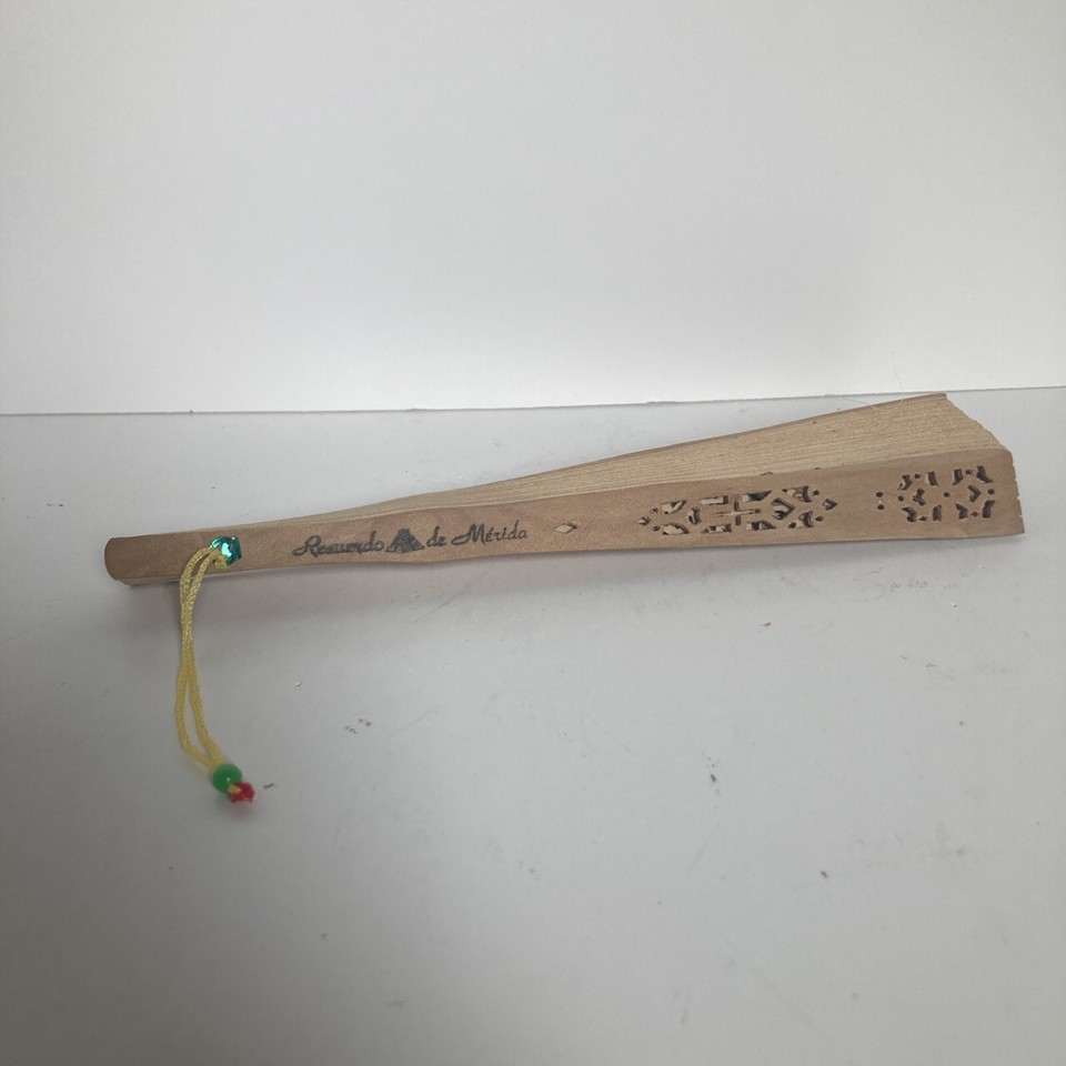 “Recuerdo de Merida” Yucatán Mexico Souvenir Laser-Cut Wooden Folding ...