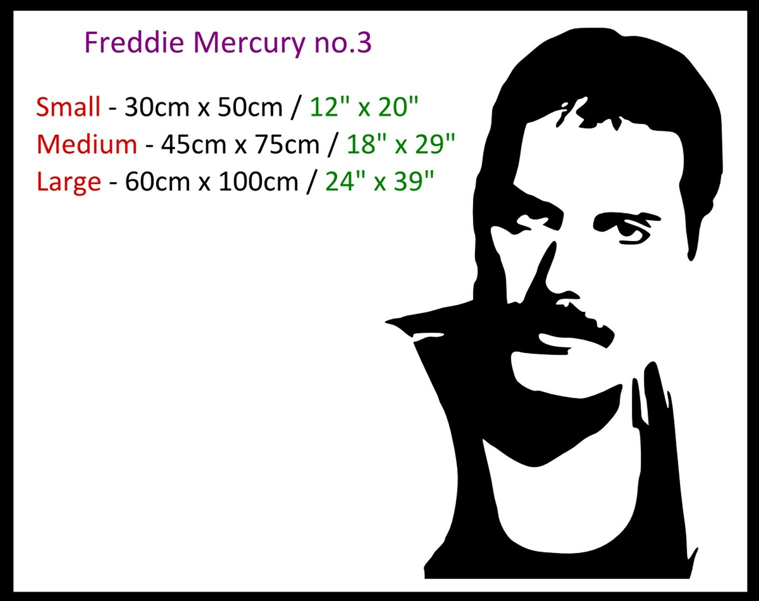 Wall Stickers Freddie Mercury Queen Music Notes Premium Decals Car ...