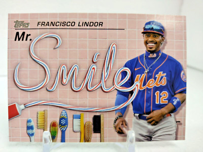 FRANCISCO LINDOR SSP Mr. Smile 2023 Topps Baseball Series 1 AKA-8 New ...