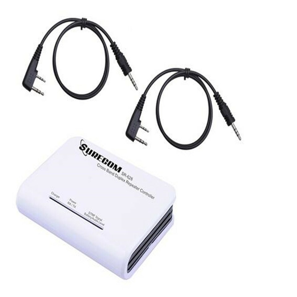 Surecom SR-628 Relay Box Controller VHF UHF & 2 Cables HAM Radio Duplex ...
