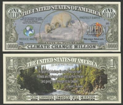 Lot of 25 Bills - Climate Change Million Save the Future Bill | eBay