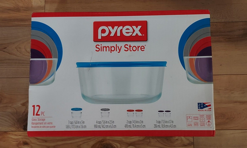 Pyrex Simply Store Meal Prep Food Storage Containers (12-Piece Set) New ...