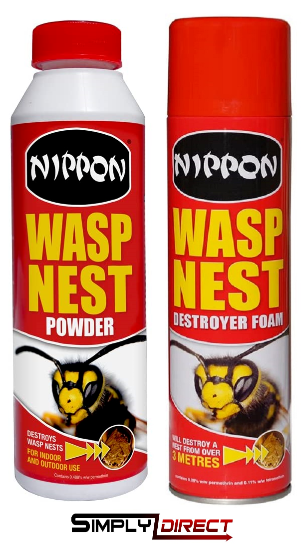 Nippon Wasp Nest Destroyer Foam Killer Spray Powder | eBay UK