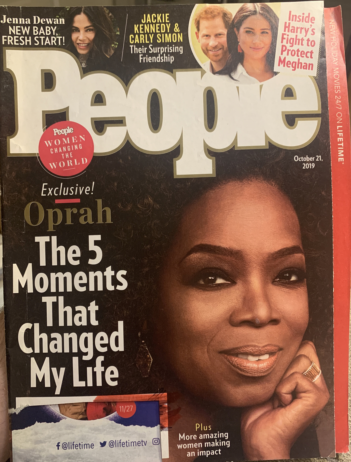 PEOPLE Magazine, OCTOBER 21, 2019, OPRAH WINFREY, JACKIE KENNEDY, CARLY ...