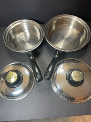 Kitchen Craft West Bend Waterless Stainless Steel Cookware 10 Piece Set ...