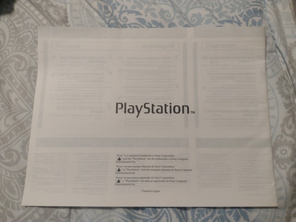 Sony Playstation 1 PS1 Console Instruction Manual Booklet Only | eBay