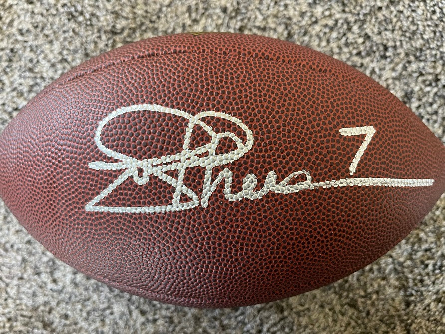 *JOE THEISMANN*SIGNED*AUTOGRAPHED*FOOTBALL*THE DUKE*WASHINGTON*REDSKINS ...