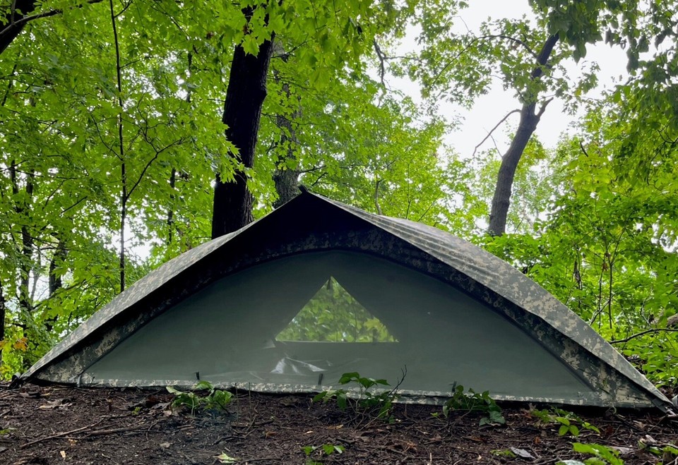 NEW* US Military Issue IMPROVED COMBAT SHELTER One Person Tent, Orc ...