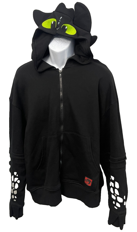 Universal Epic How Train Dragon Toothless Zipper Hoodie Hooded ...