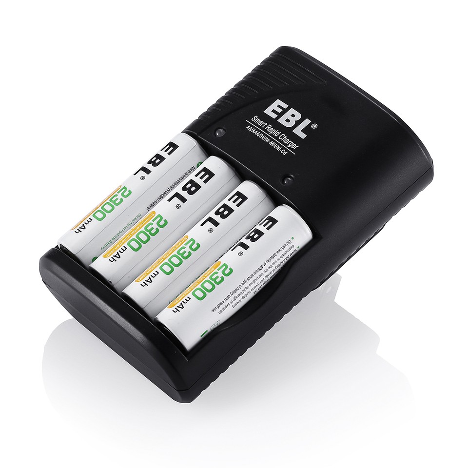 Universal EBL Battery Charger For 9V AAA AA Ni-MH Ni-CD Rechargeable ...
