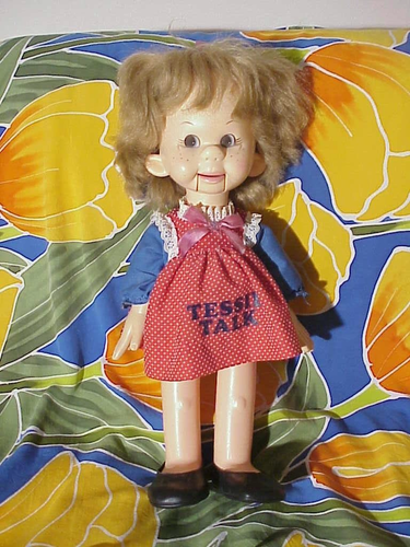 TESSIE TALK 18" Ventriloquist Dummy Doll by Horsman 1970's WORKS | eBay
