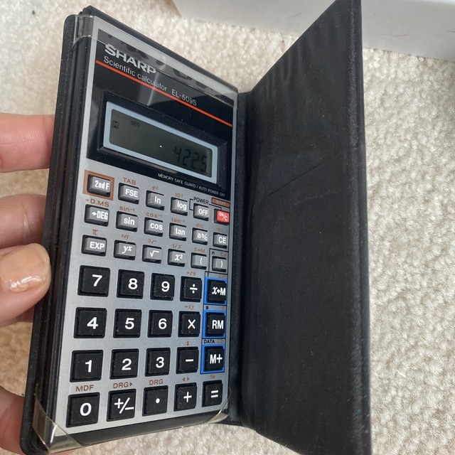 Sharp El-506p Scientific Vintage Calculator With Books Works for sale ...