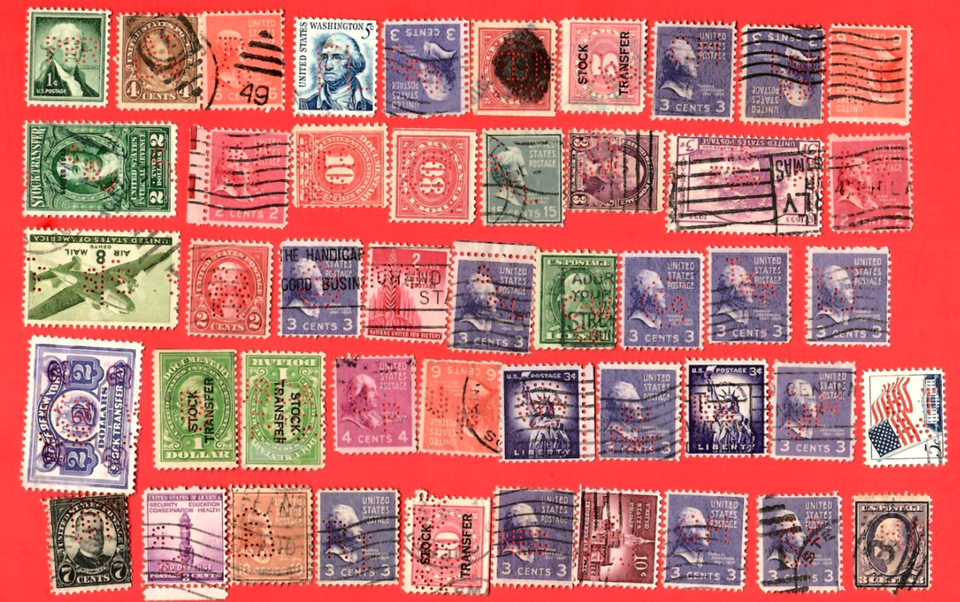 U. S. PERFIN Stamps Used PERFIN 😊 12 | eBay