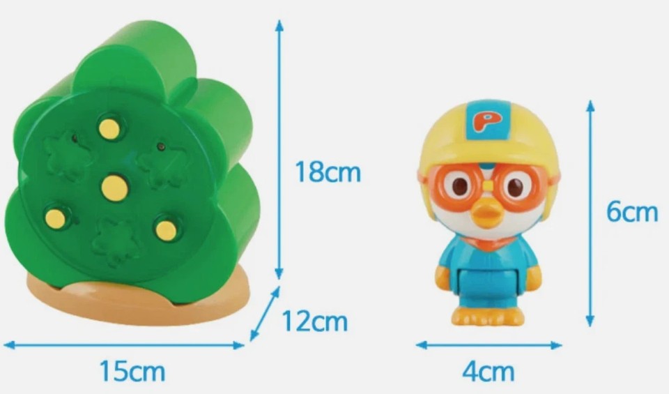 Pororo Forest Playground Tree House Toy Set w/ 6 Figures Kids Playset ...