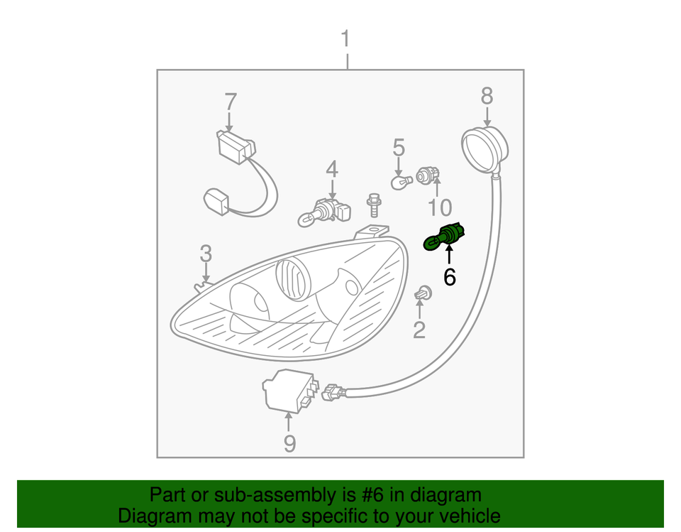 Genuine Nissan Bulb 26297-9B90A | eBay