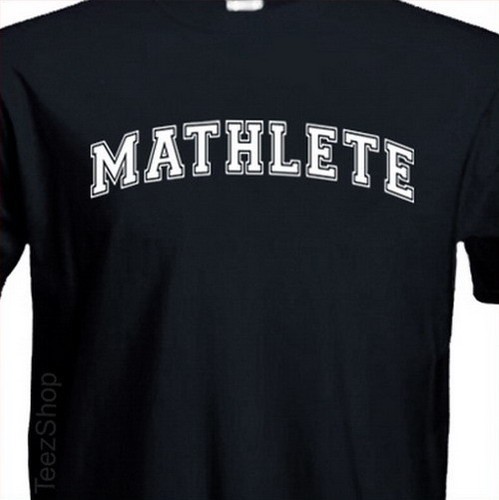 MATHLETE Funny tee college nerd school teacher Science Math club Geek T ...