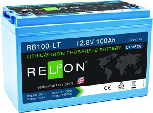 RELiON RB100LT LiFePO4 Lithium Iron Phosphate 12V Battery, Group 31 | eBay