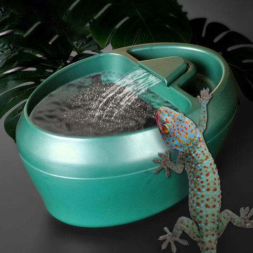 Reptile Waterfall Drinking Fountain Eco Friendly Watering Water Feeder ...