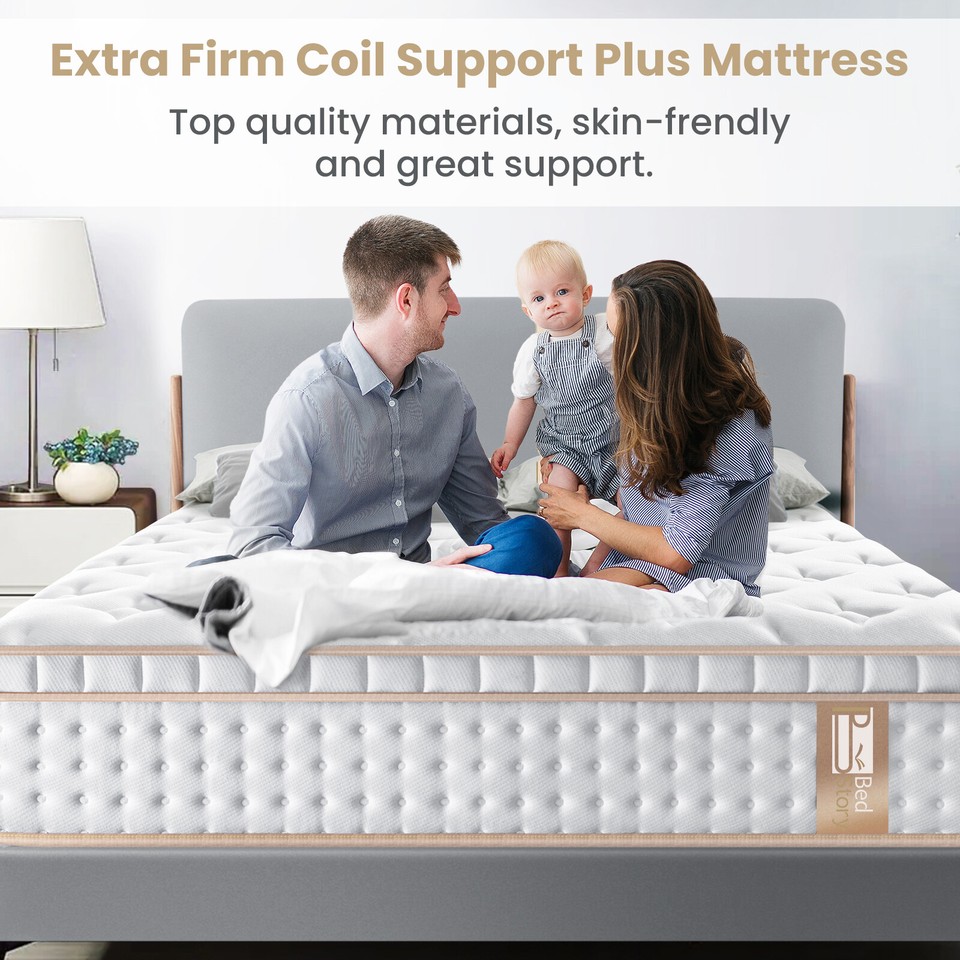 14” Hybrid Gel Infused Mattress Memory Foam Bed InnerSprings Medium ...