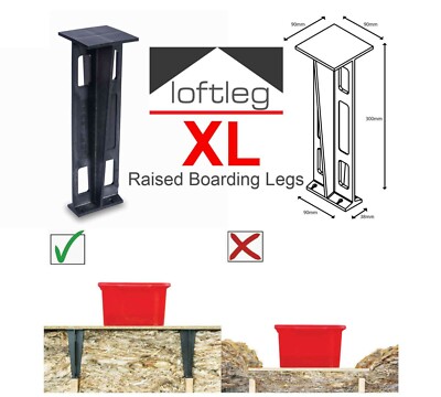 60X Loft XL insulation spacer raised storage boarding loftleg stilts ...