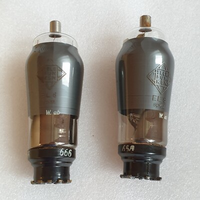 Pair Telefunken EL6 spez Tube Wehrmacht Rarity NOS = EL6, 4699 Tube ...