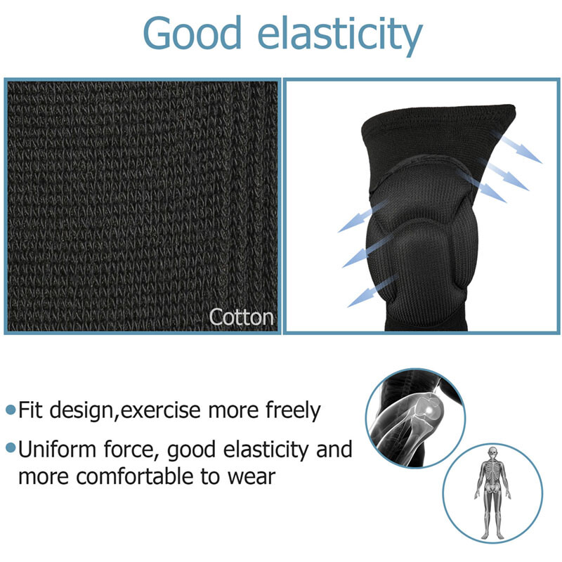 Pair Professional Construction Gel Knee Pads Safety Leg Protectors Work ...