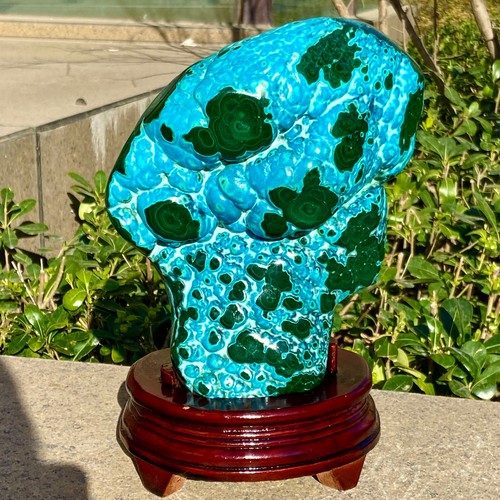 8.11LB Natural Blue Green Malachite Quartz crystal Mineral Specimen | eBay