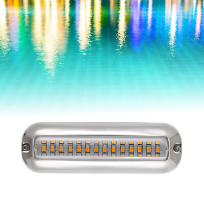 2x42LED Stainless Light Underwater Pontoon For Marine Boat Transom ...