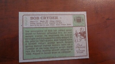 1984 TOPPS # 135 BOB CRYDER FOOTBALL CARD | eBay