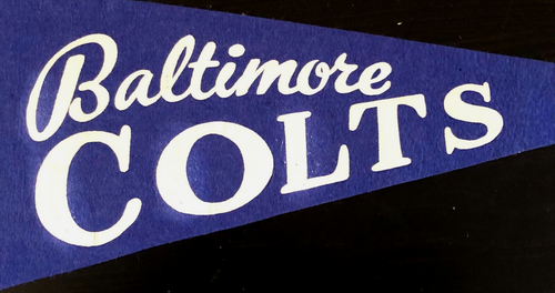 VINTAGE 1958 Baltimore Colts World Champions Pennant NFL | eBay