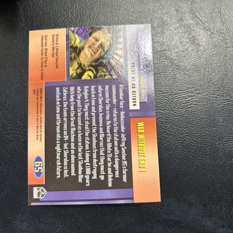 Jb6a Babylon 5 The Complete 2002 Rittenhouse #65 Michael O'hare Tim ...