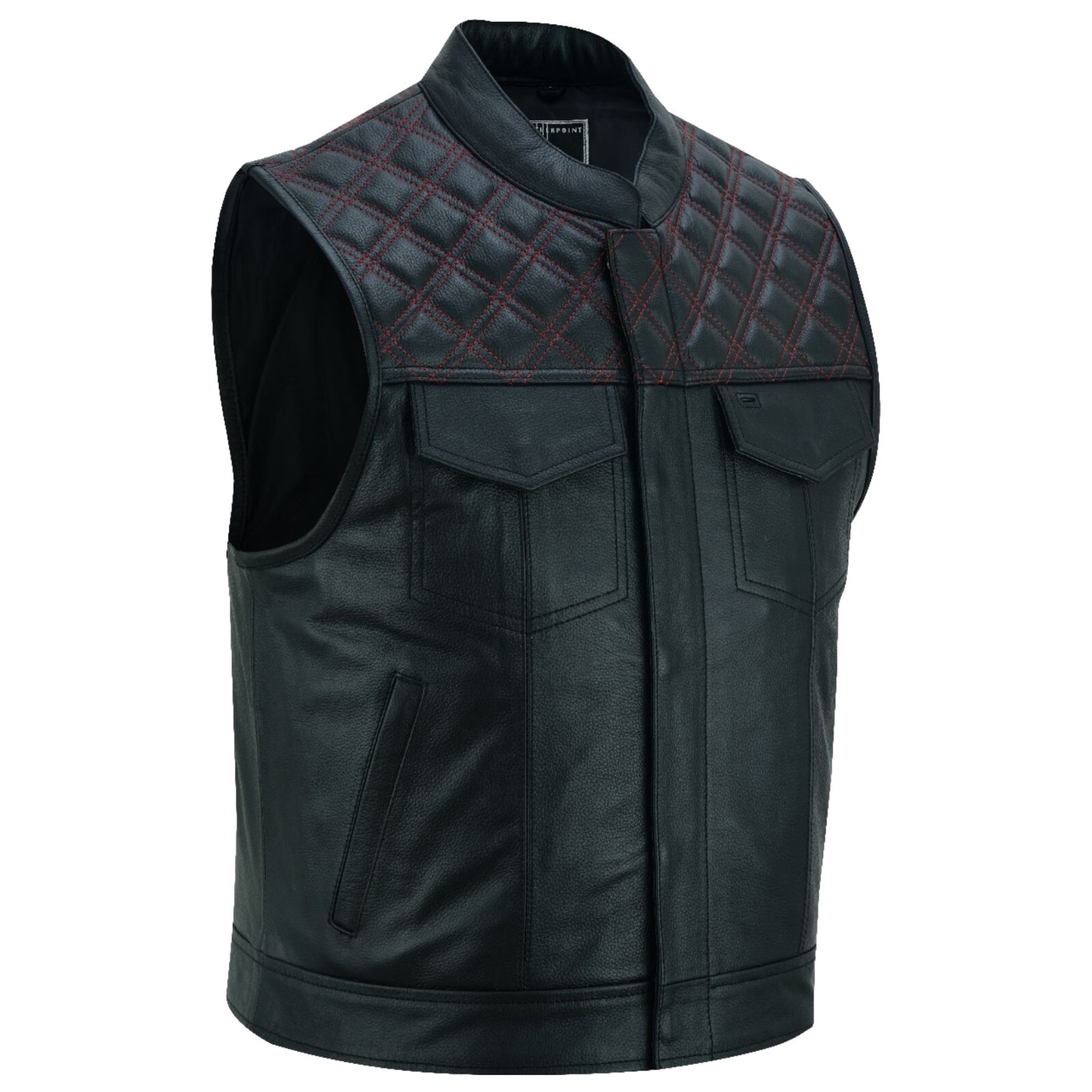 Herren Biker Leder Kutte, Motorrad Lederweste, Rocker Biker Leder Kutte ...
