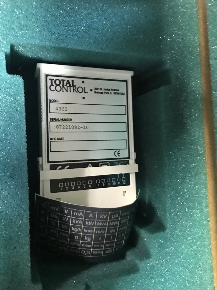 TOTAL CONTROL PRODUCTS 4362 FANUC Panel Meter 0-10V 4-20mA Input New | eBay