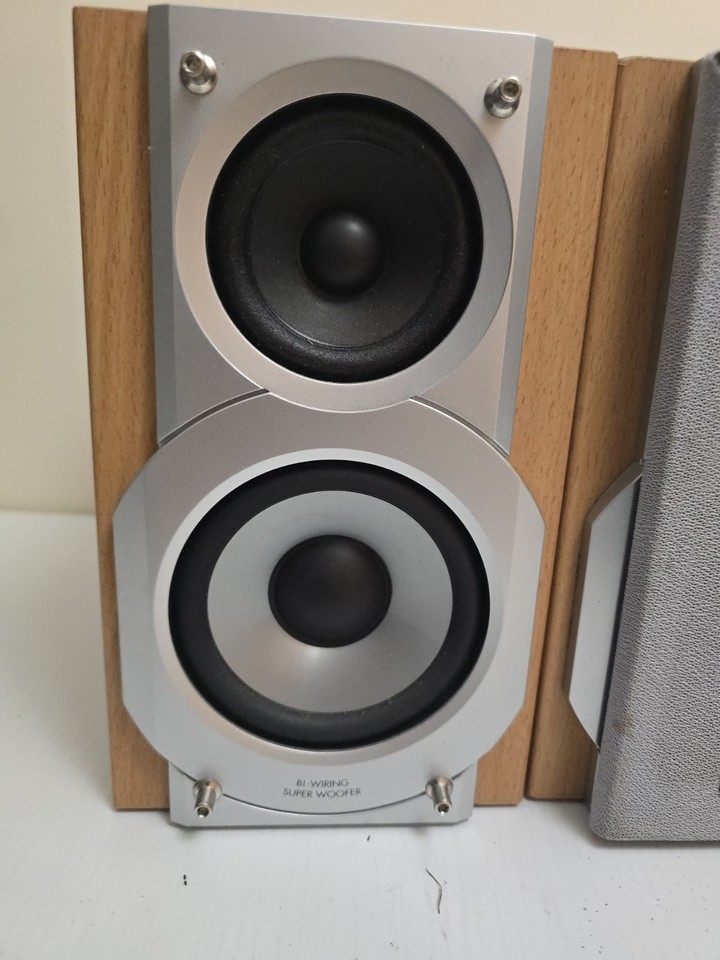 Panasonic SB-PM37 Pair Stereo Speakers Bi-wiring Super Woofer - 35W LF ...